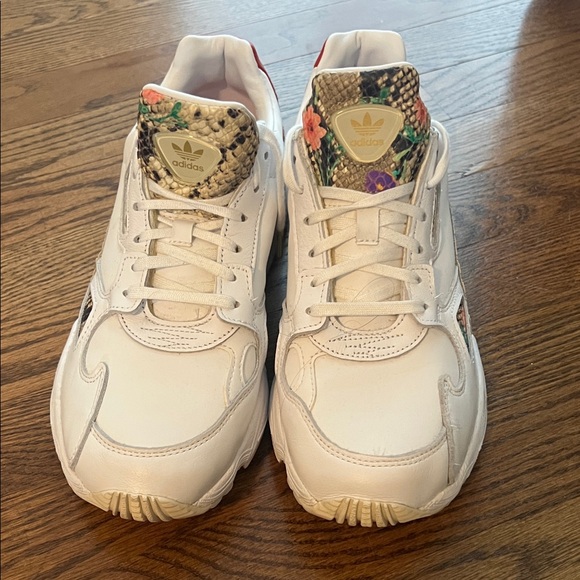 adidas | Shoes | Adidas Torsion White And Snake Print Dad Sneakers ...